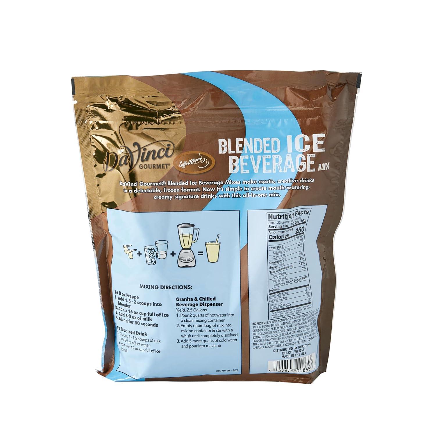 DaVinci Gourmet Iced Coffee Latte Blended Drink Mix, 3 Pounds(Matcha ...